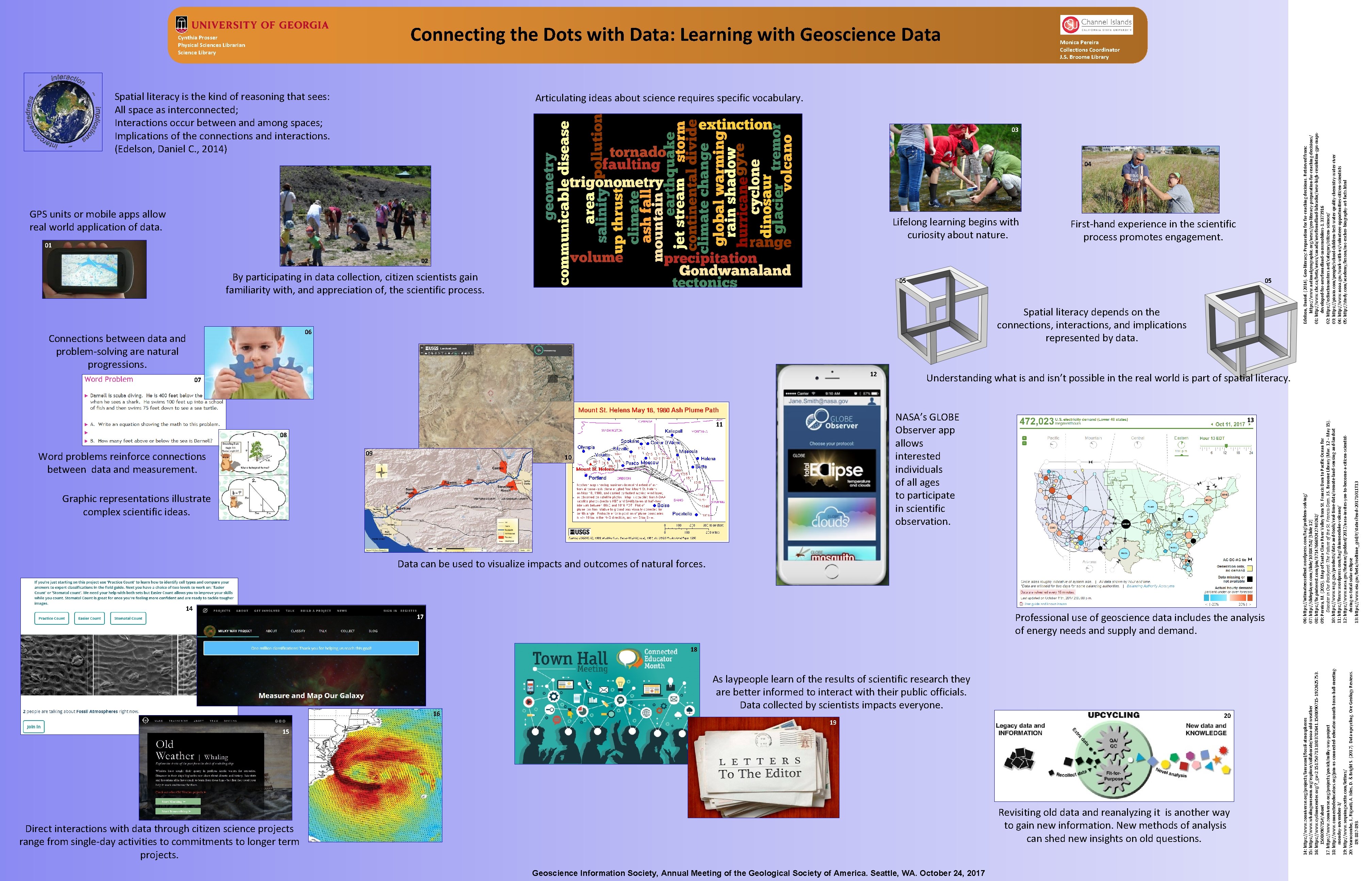 Connecting the Dots with Data Learning with Geoscience
