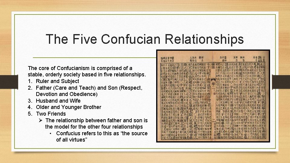 Chinese Belief System Topic 5 Lesson 3 The