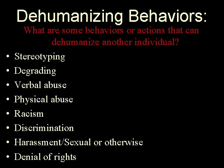 Dehumanization in Elie Wiesels Night What Makes Us