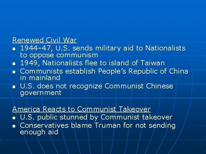 Cold War Conflicts 1945 1960 Former Allies Clash