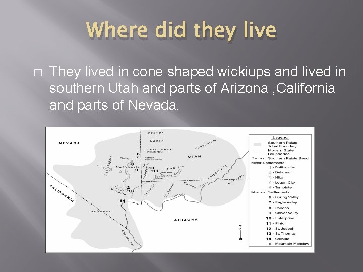 THE PAIUTE INDIANS By chance warr Table of