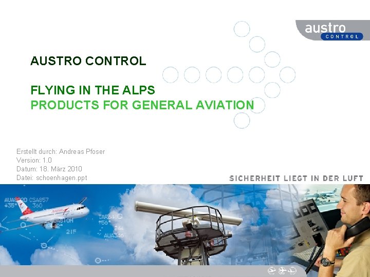 AUSTRO CONTROL FLYING IN THE ALPS PRODUCTS FOR