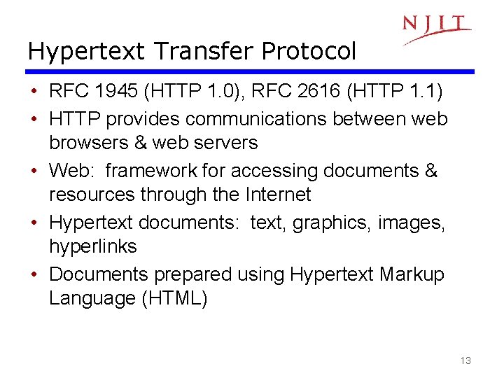 Note 2 Applications and Layered Architectures Application Layer