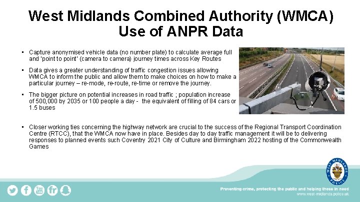 Automatic Number Plate Recognition ANPR West Midlands Police