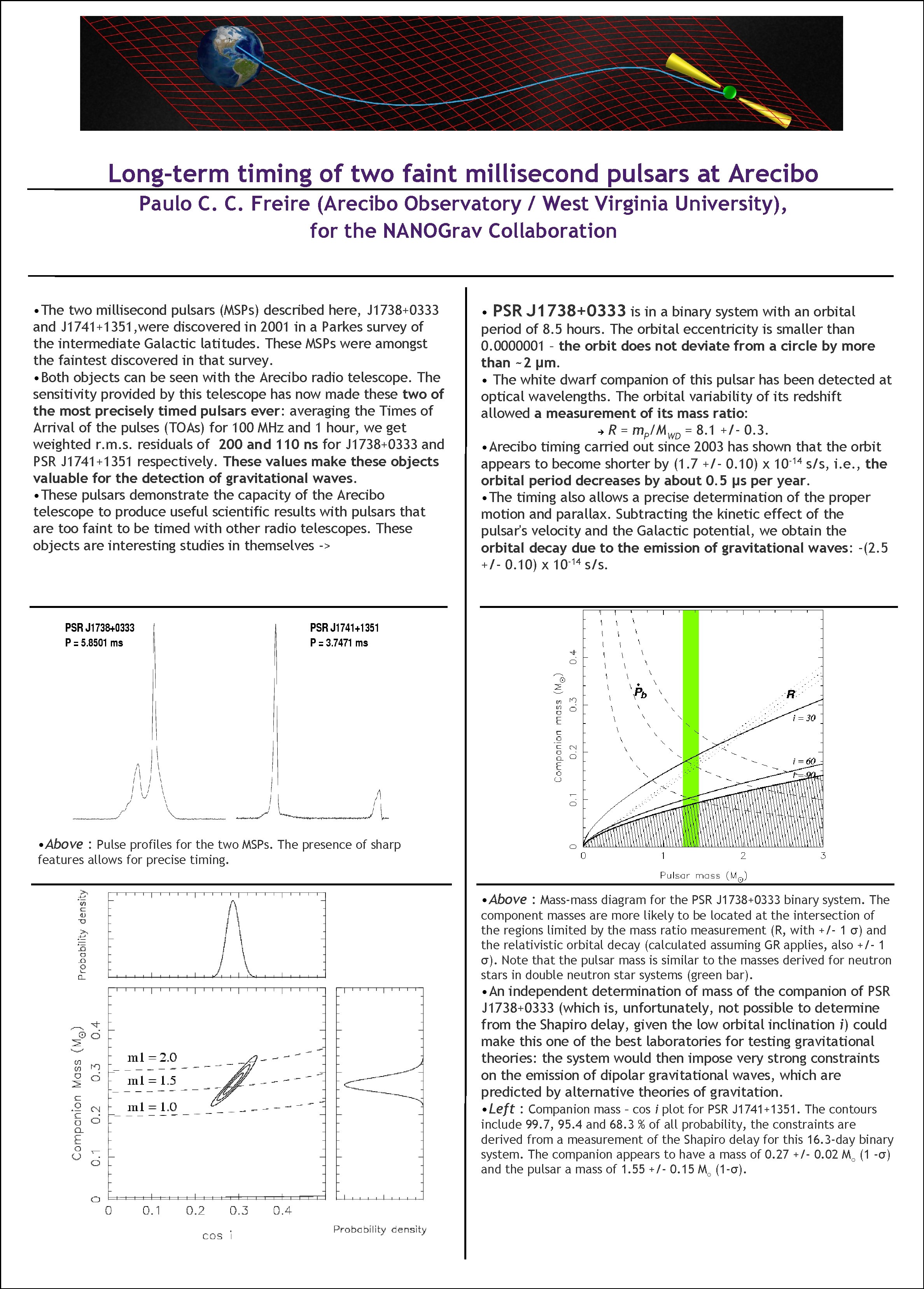 NANOGrav Longterm timing of two faint millisecond pulsars
