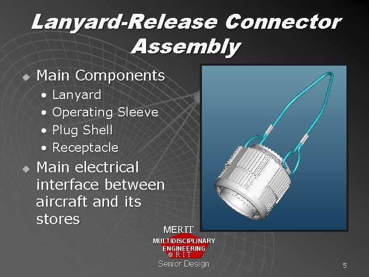 HIGH SPEED LANYARD RELEASE TEST FIXTURE PROJECT NUMBER