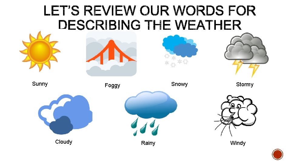 Describing Weather Freezing Cold Cool Warm What is