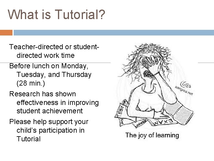 WELCOME TO BACK TO SCHOOL NIGHT Advisement Tutorial