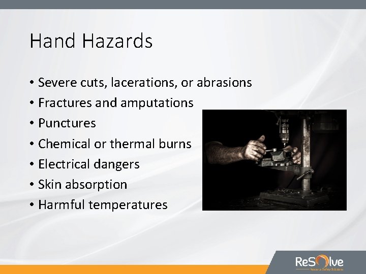 Hand Safety PRESENTED BY Why hand safety 13