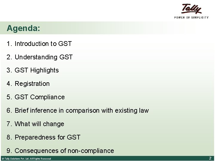 Demystifying GST Goods and Service Tax Tally Solutions