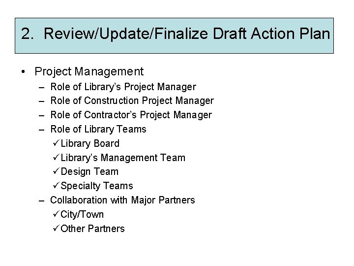 Planning for a New Branch Library Council Said