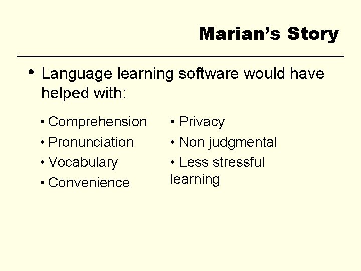 AURALOG LANGUAGE SOFTWARE Marian Enow Language Software Librarian