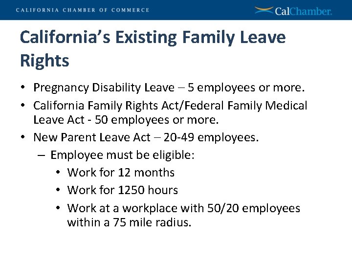 2019 California Labor and Employment Legislative Update Erika