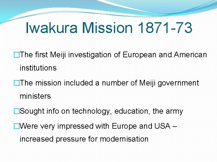East meets West Japan Part Five Modernisation Talking