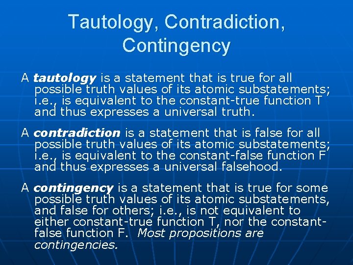 Introduction to Symbolic Logic part 2 San Diego