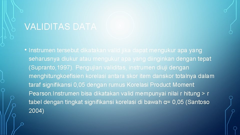 UJI VALIDITAS DAN REALIBILITAS INSTRUMEN M ASKARI ZAKARIAH