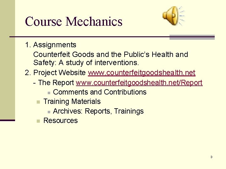 Counterfeit Goods and the Publics Health and Safety