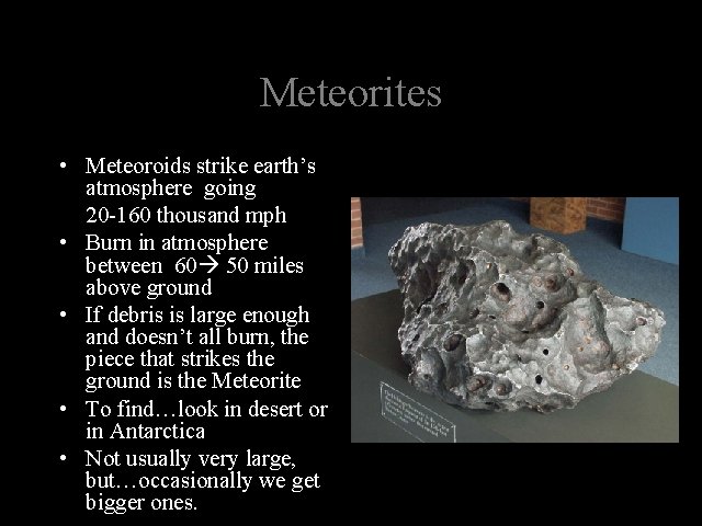 Solar System Debris Asteroids Meteors Comets Meteors Meteorthe
