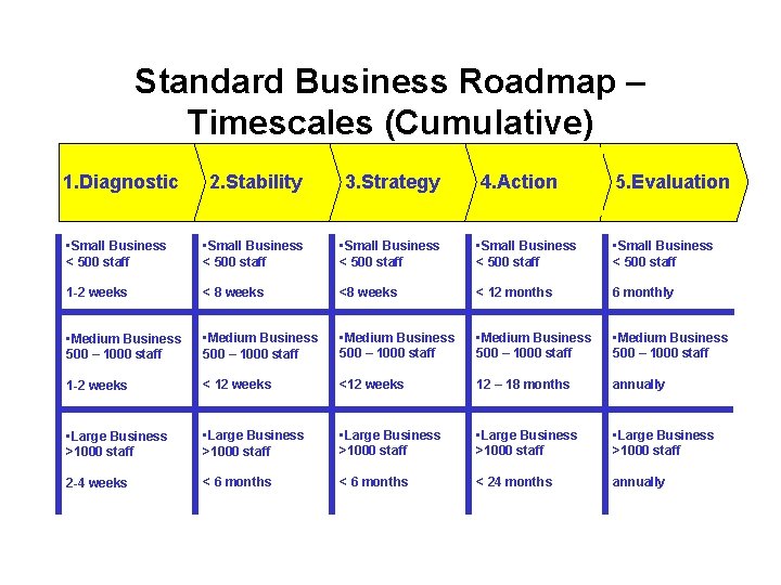 Standard Business Roadmap Step by Step Guide Standard