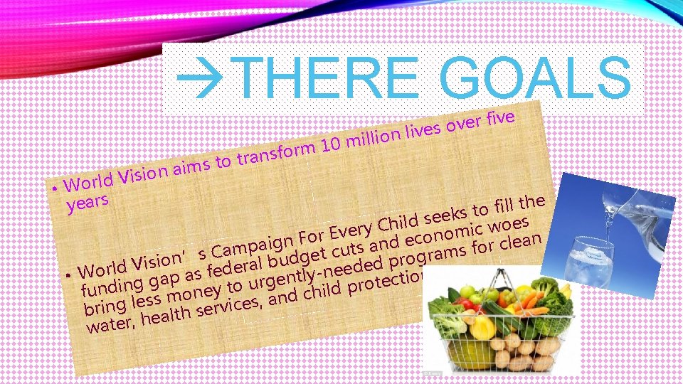 WORLD VISION Building a better world for children