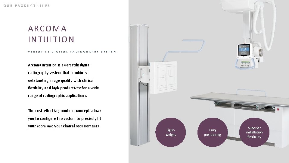 WORLD CLASS DIGITAL XRAY SYSTEMS ABOUT US Arcoma