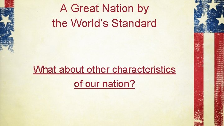 What Makes a Great Nation Proverbs 14 34