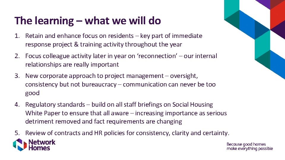 Lessons learned lecture 1 Private Sector Leased homes