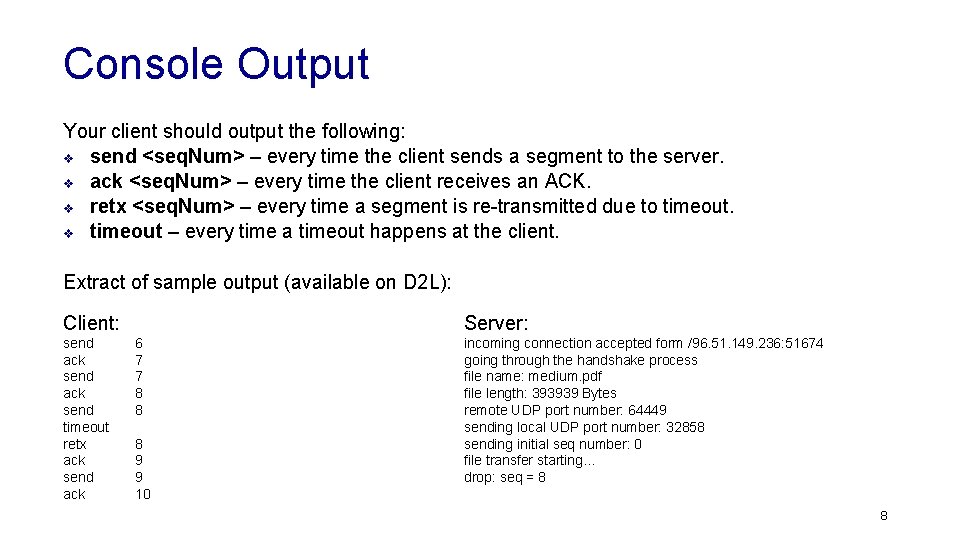 CPSC 441 Assignment 4 Discussion Department of Computer