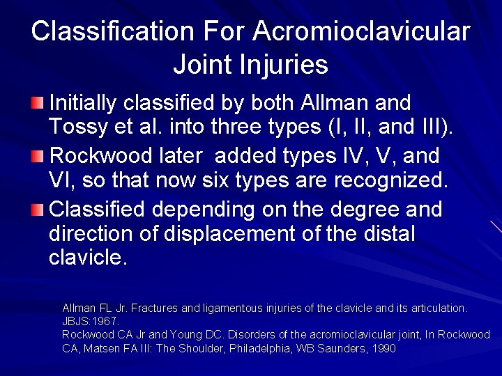 ACROMIOCLAVICULAR JOINT Diarthrodial joint between medial facet of