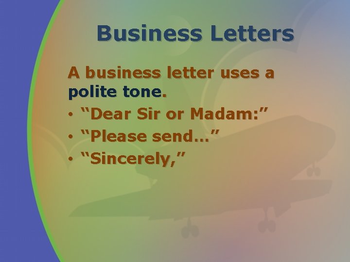 Looking at Business Letters Lesson 132 Introduction Which