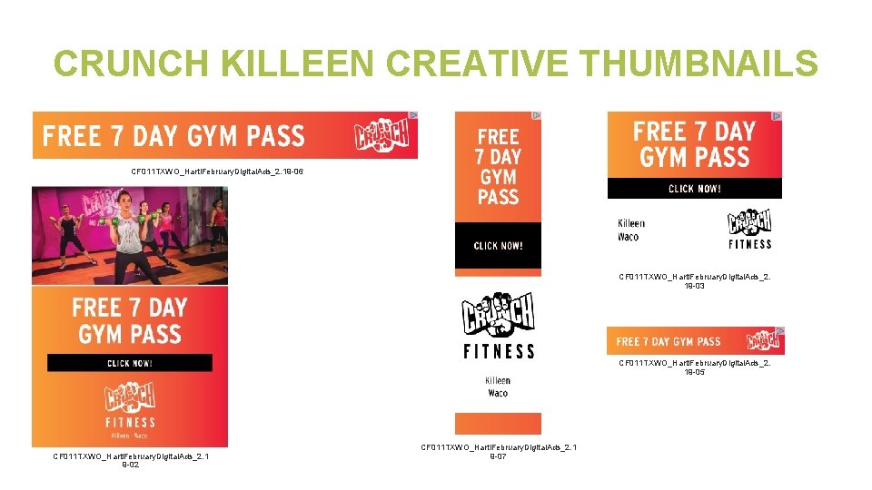 CRUNCH AUSTIN WACO MARCH HIGH LEVEL METRICS MAR