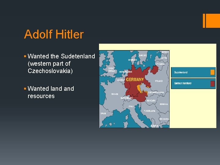 World War II Begins Adolf Hitler Sought expansion