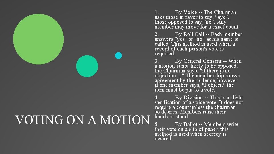 Running a Meaningful Meeting with Roberts Rules of