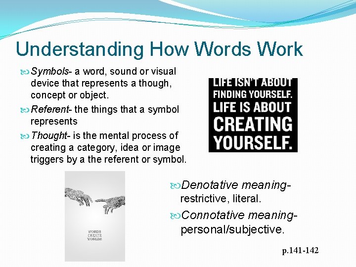 Verbal Communication Skills Chapter 6 p 140 The