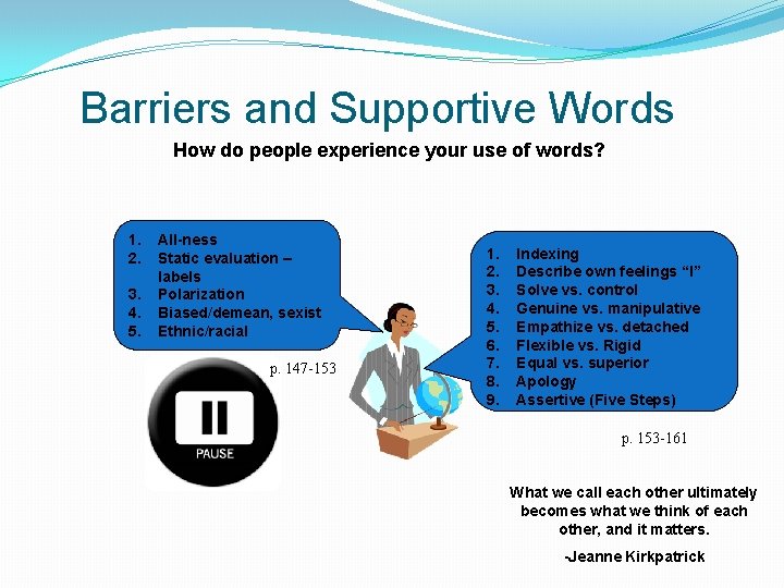 Verbal Communication Skills Chapter 6 p 140 The