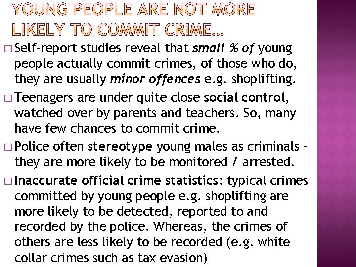 Learning Objectives To identify how AGE effects the