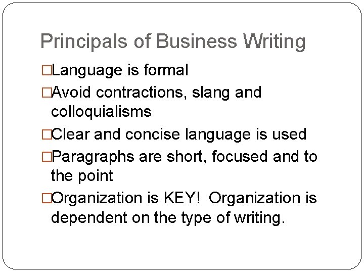 Unit 3 Business Writing ENG 4 CI Types