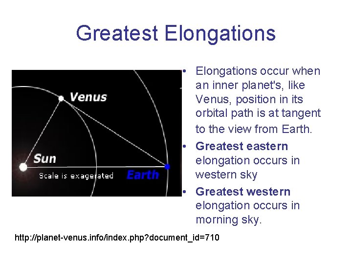 Venus The bright and morning evening star Moon