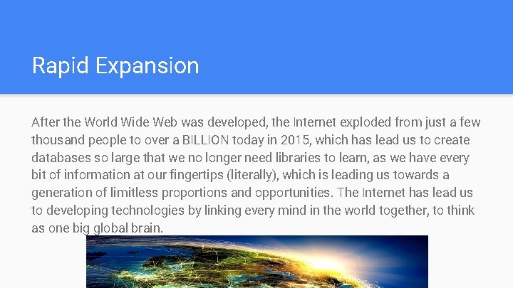 History of the Internet by Joshua Antle An