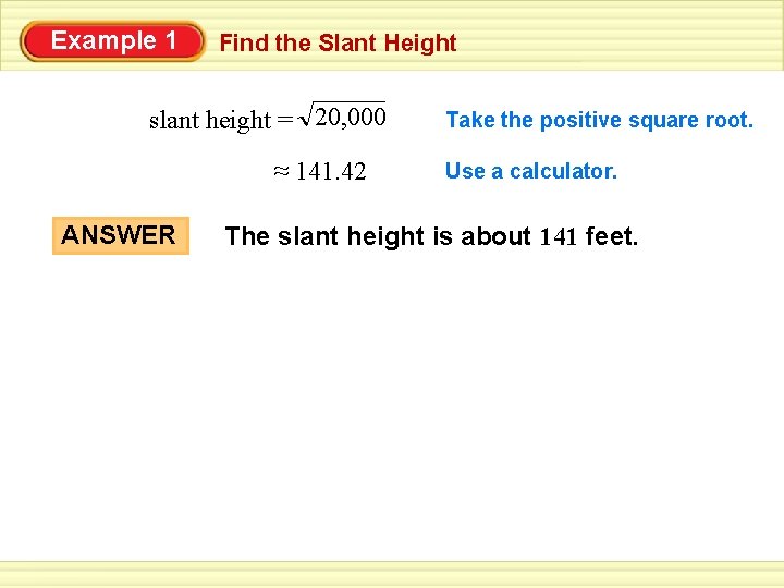 9 3 Calculate Surface Area of Pyramids Cones