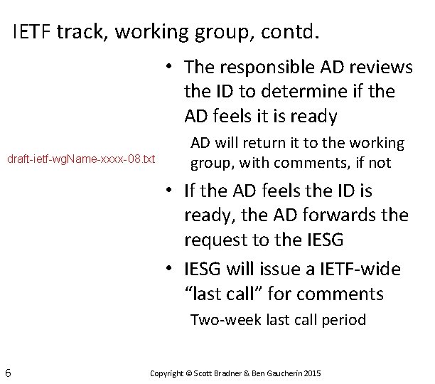 Technology Standards Publishing a RFC in the IETF