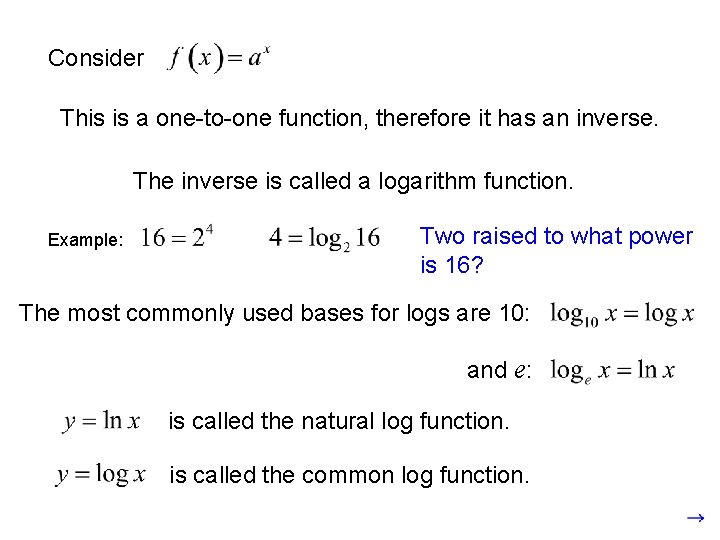 Inverse Functions and Logarithms Golden Gate Bridge San