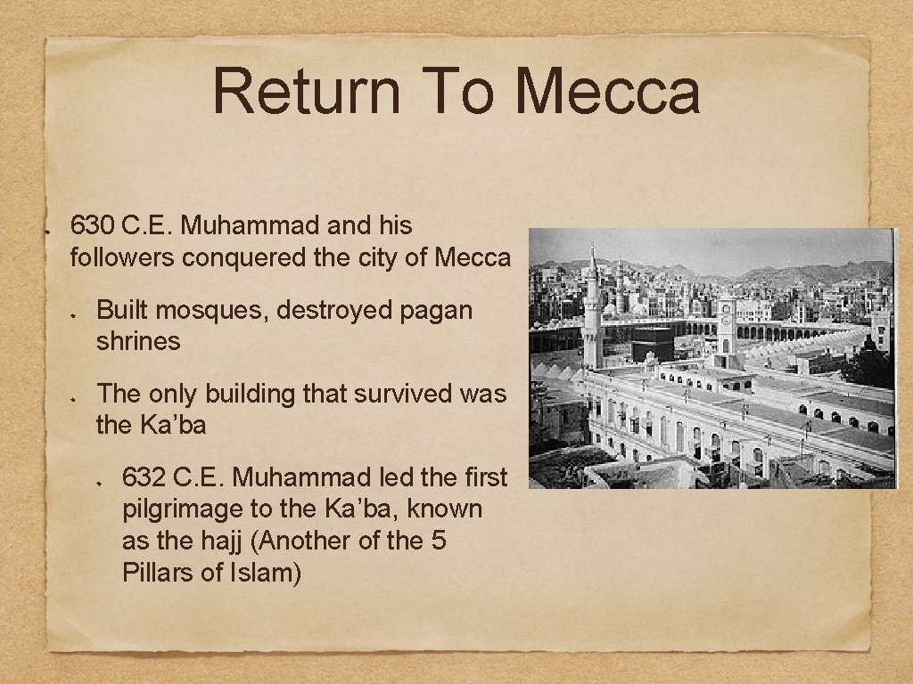 Muhammads Early Life Muhammad was born around 570