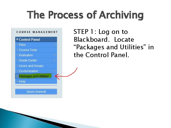 Archiving Your Classes An easy way to preserve