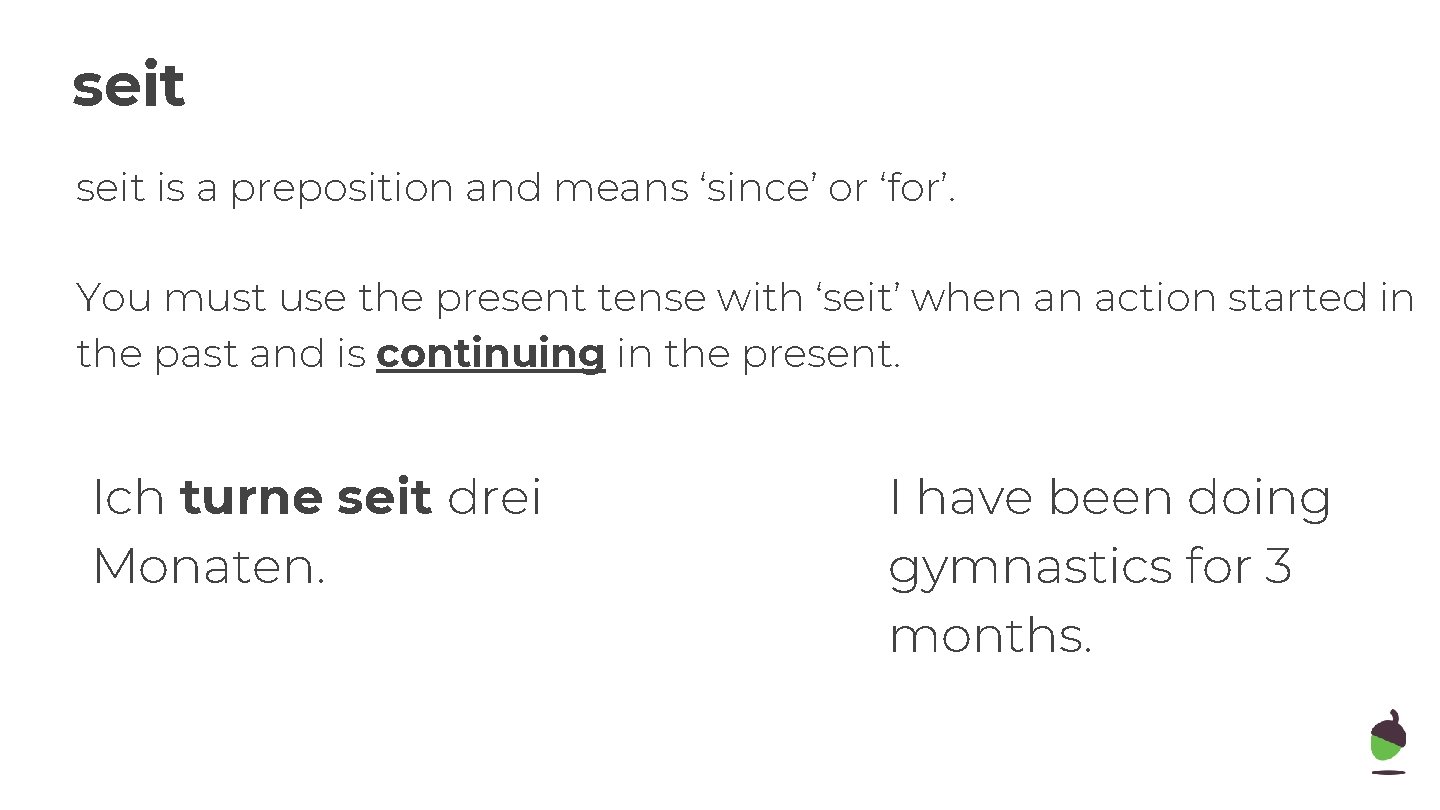 German Discussing sports Part 13 Using seit with