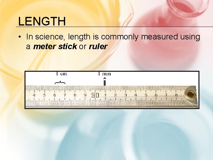 METRIC MEASUREMENT BACKGROUND The metric system also referred