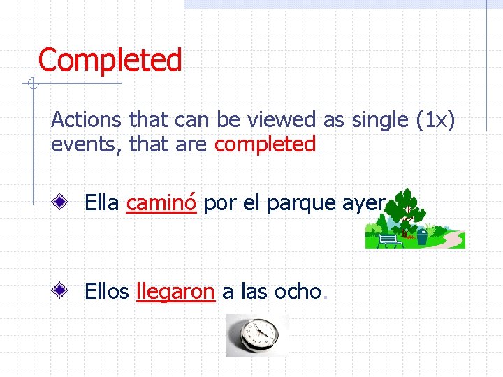 el pretrito v el imperfecto Preterite Acronym Sequences