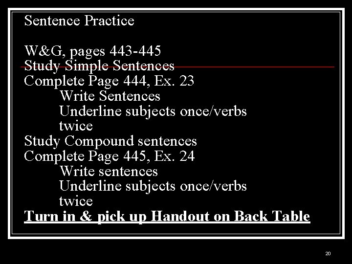 Sentence Combining Coordination Grammar Lesson 1 Coordinating Conjunctions