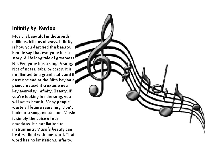 Infinity by Kaytee Music is beautiful in thousands