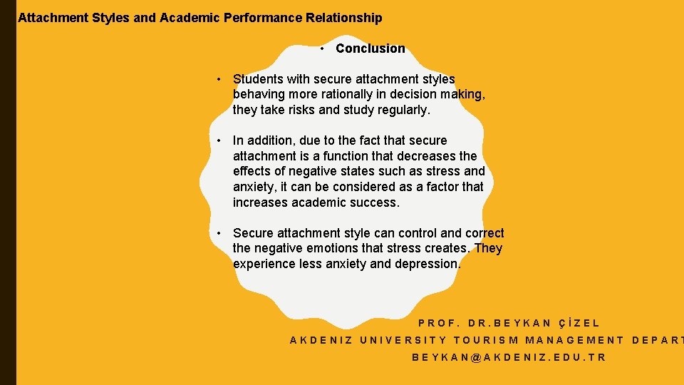 Attachment Styles and Academic Performance Relationship Attachment ...